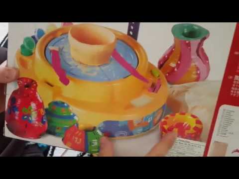 POTTERY WHEEL KİL ÇÖMLEK KUPA Yapma Makinası, Eğlenceli Çocuk Videosu