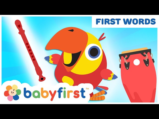 Baby learning musical instruments | Larry's Surprise Eggs & Color Crew ...