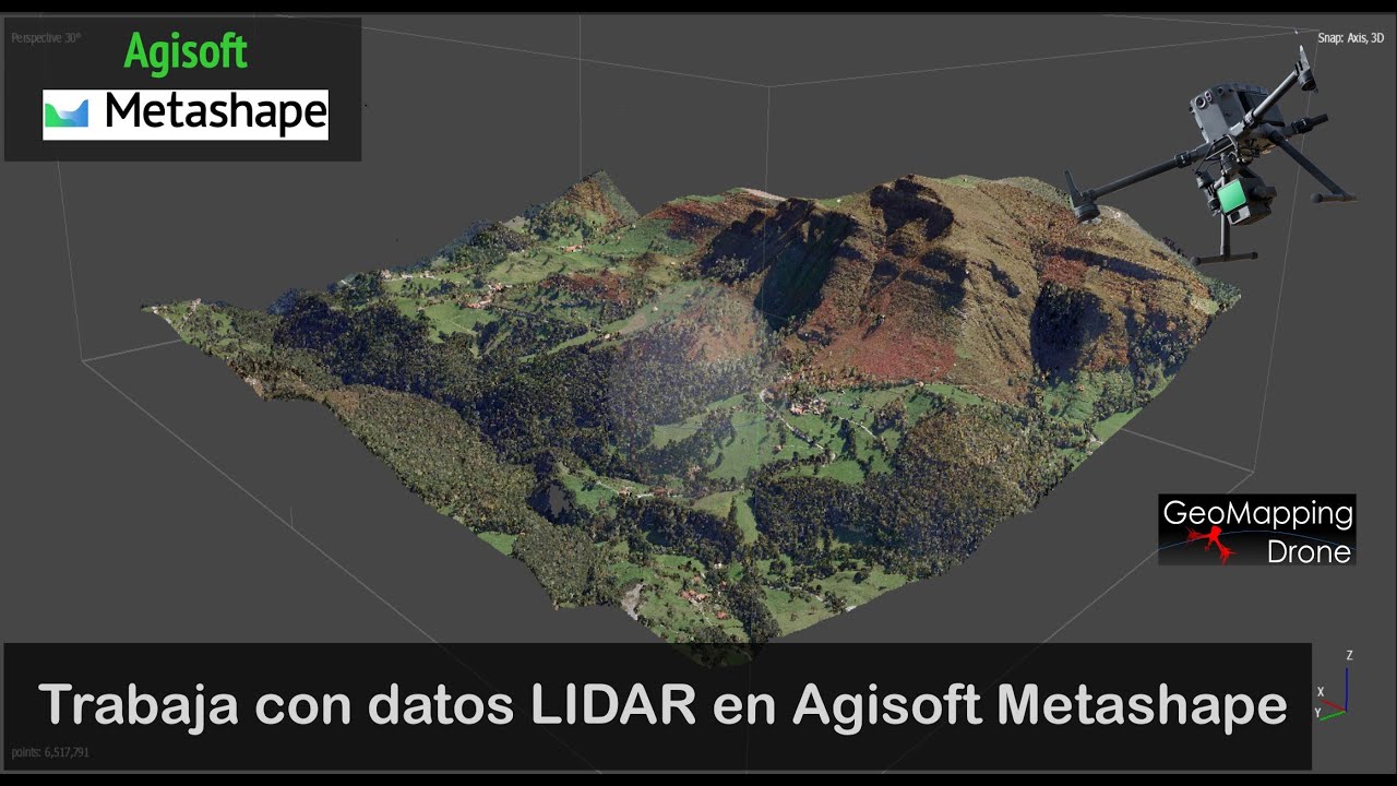 Procesa datos LIDAR en Agisoft Metashape. MDT y curvas de nivel. - YouTube