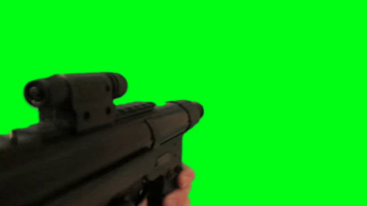 Heavy Machine Gun Bullet Shoot On Green Screen || Download Free Effects ...