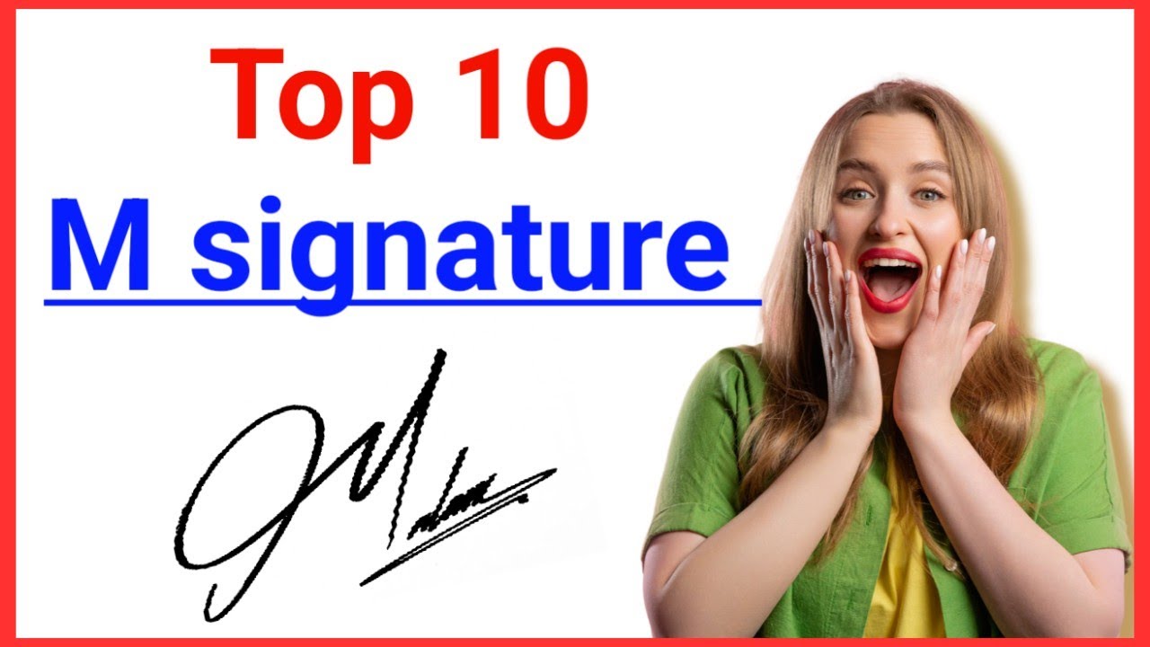 M name signature style | M signature ideas | Signature style of my name ...
