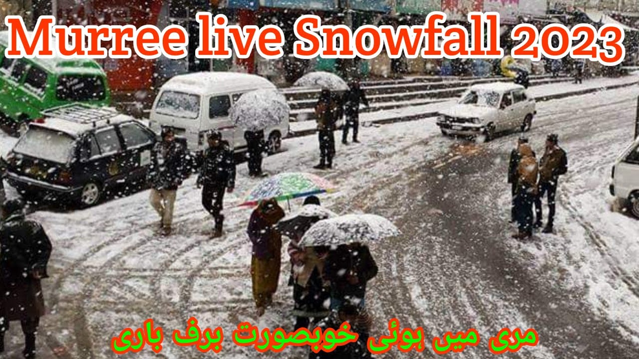 murree live Snowfall 2023 | Murree weather today | Snowfall in murree ...