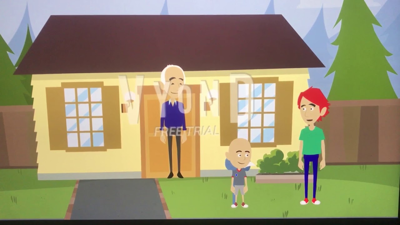 Classic caillou calls mrs. hinkle grandma/grounded - YouTube
