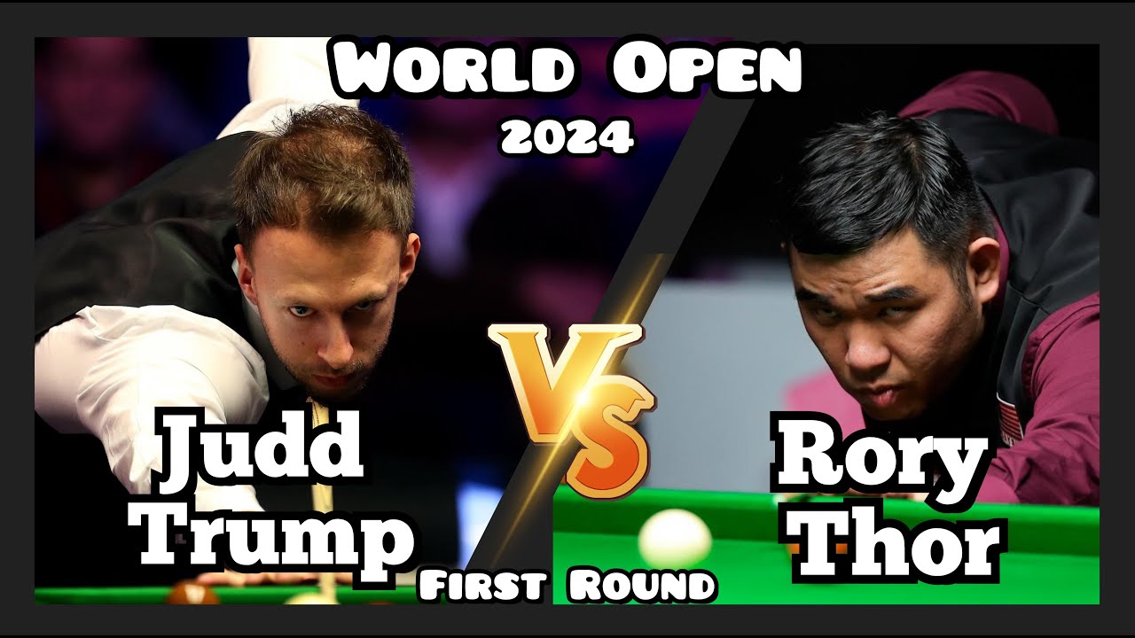 Judd Trump vs Rory Thor - World Open Snooker 2024 - First Round Live ...