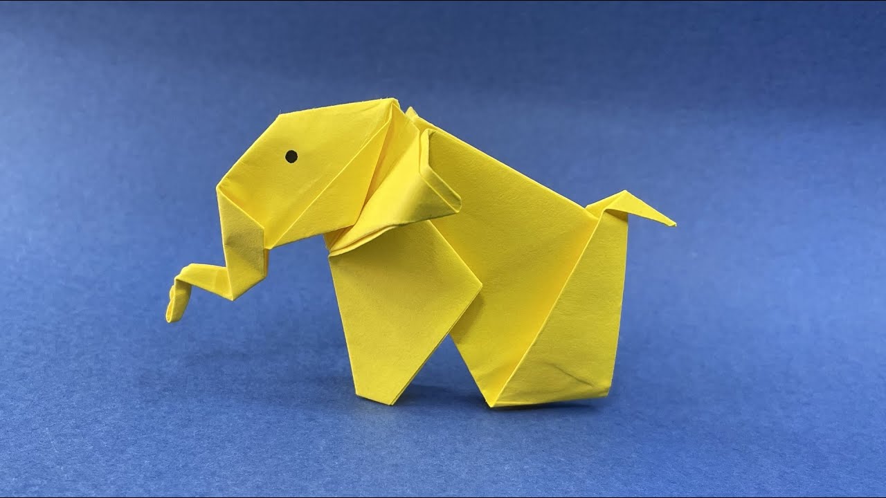 Olifant Vouwen Makkelijk | Hoe maak je een Papieren olifant | Origami ...