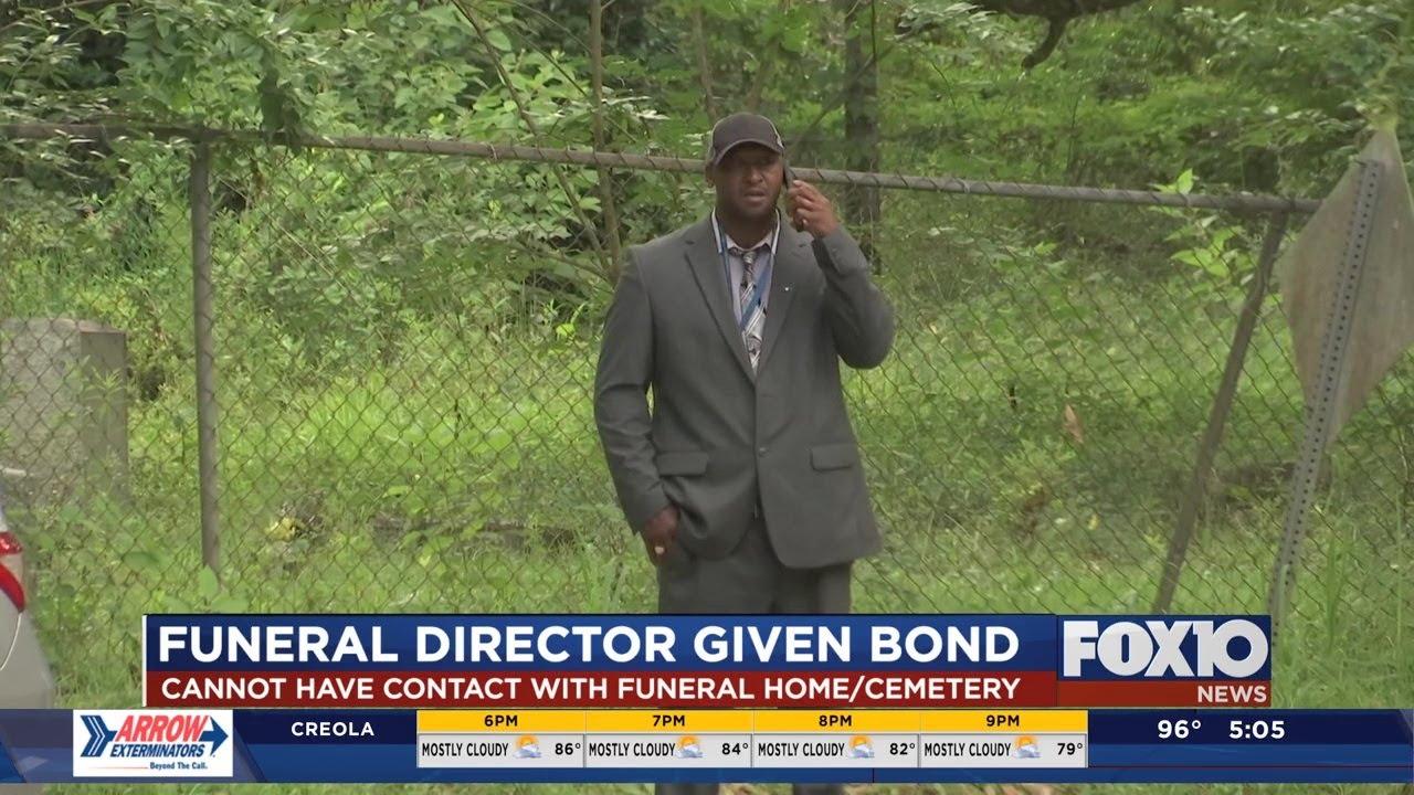 Funeral director out of jail on bond - YouTube