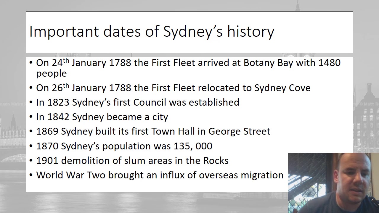 Sydney's History - YouTube
