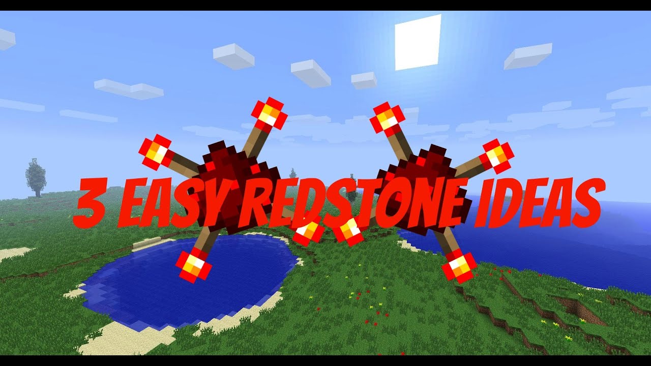 3 EASY REDSTONE CREATIONS - YouTube