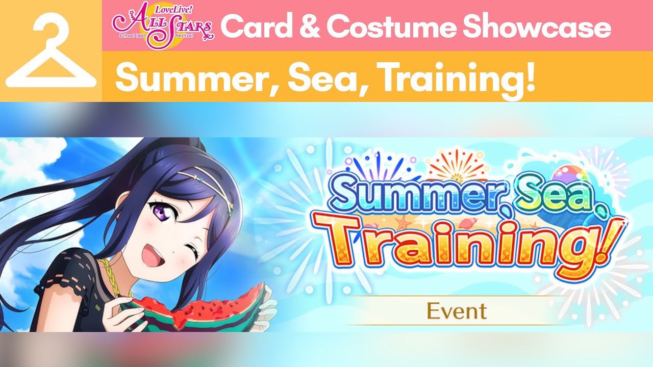 SIFAS Card and Costume Showcase || Summer, Sea, Training! - YouTube