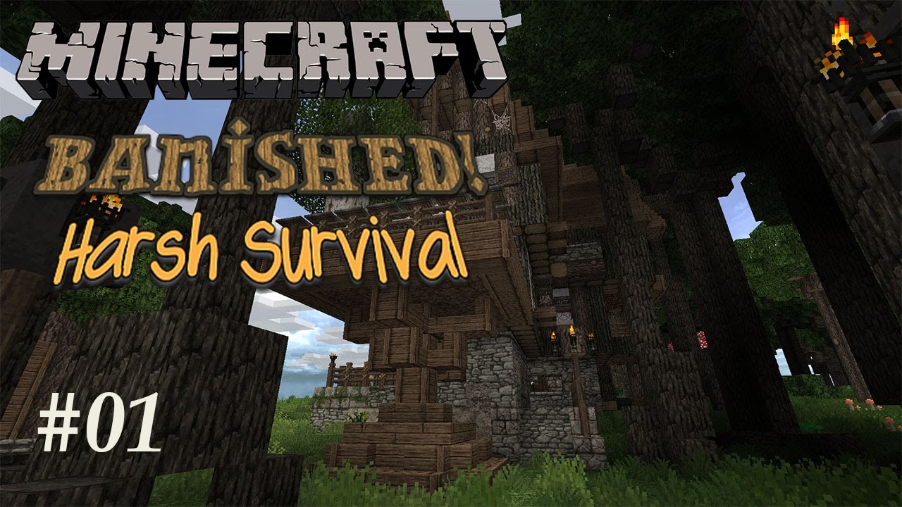 Modded Minecraft 1.10: Banished! Harsh Survival "Surviving the First ...
