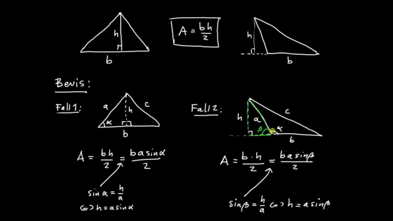 Geometri del 1 - areasatsen, formulering och bevis - YouTube