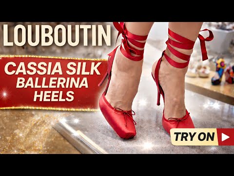 Christian Louboutin Cassia Silk Ballerina Heels — Try-On & Fit Review ✨