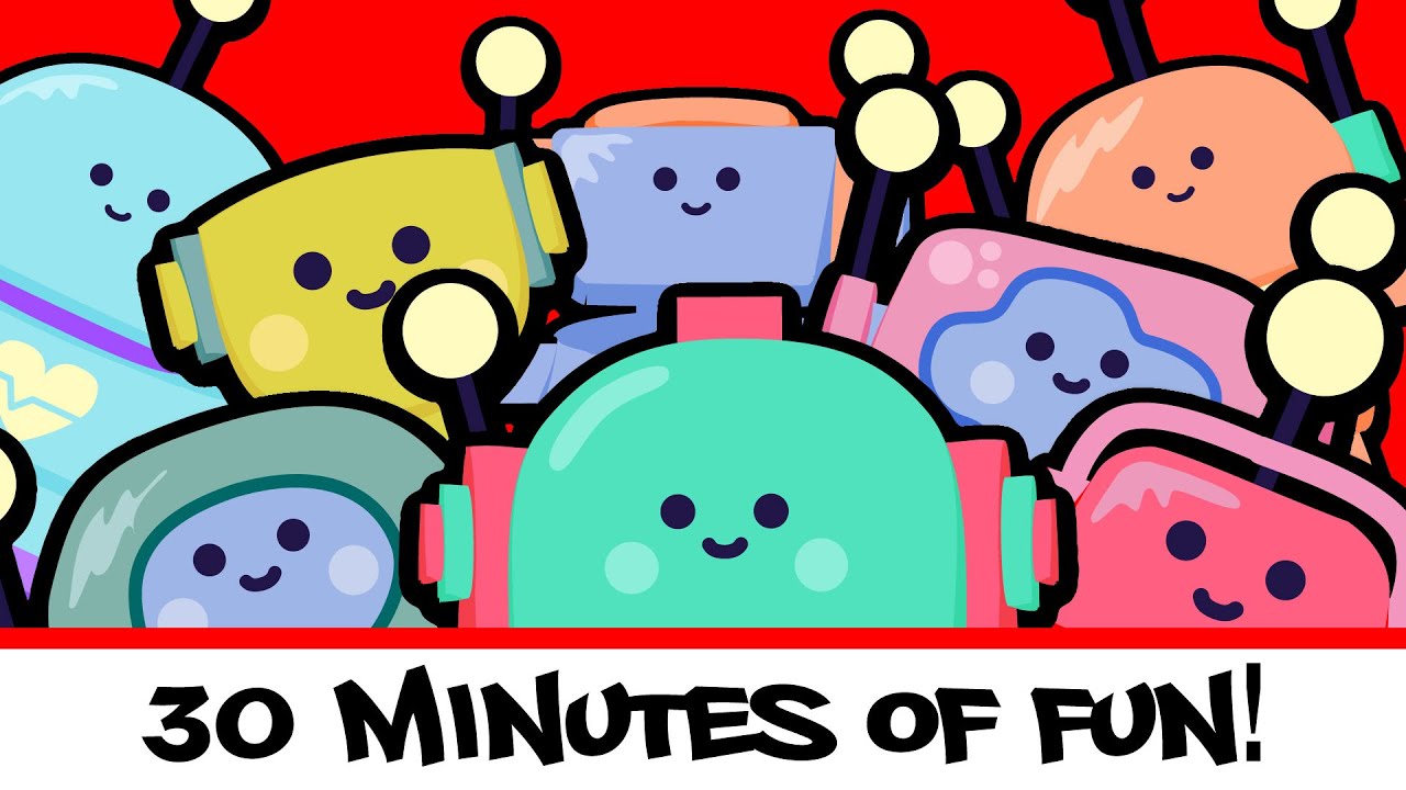 Funny Cartoon for Kids | 30 Minutes of the Diddy Bots - YouTube
