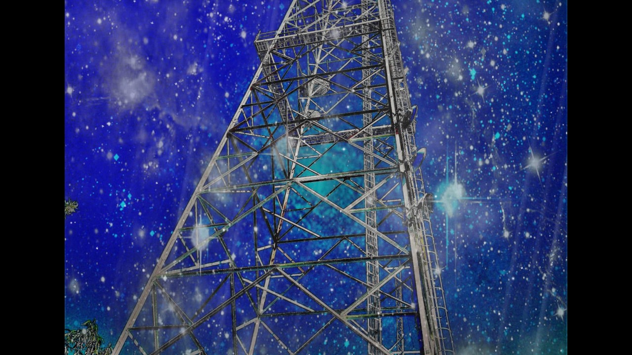 Cell phone tower at night - YouTube