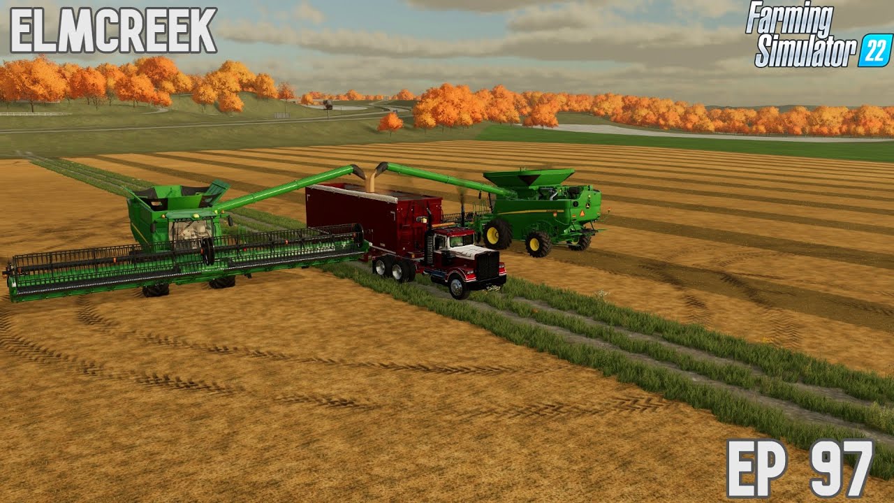 SOYBEANS IN NOVEMBER |Farming Simulator 22 - Elmcreek | EP 97 #fs22 # ...