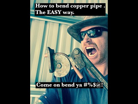 Bending copper pipe , the easy way to bend an offset. - YouTube