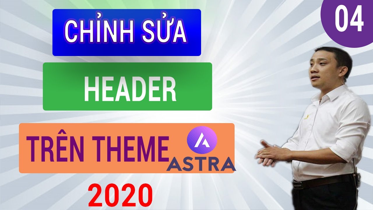 Chỉnh sửa header trong wordpress trên Astra theme - YouTube