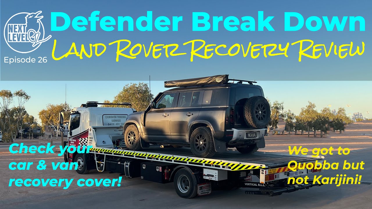 Our Defender breaks down 300km from the nearest town | Quobba | Land ...