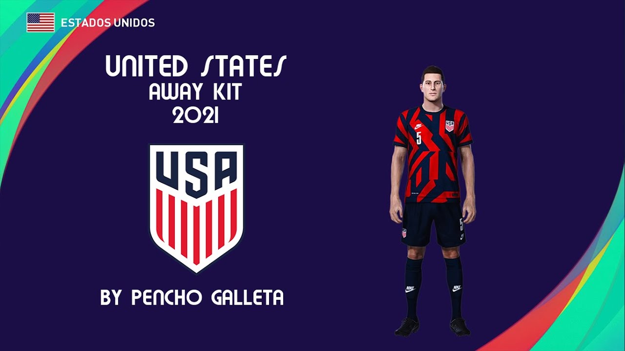 UNITED STATES AWAY KIT 2021 / SELECCIONES / PES 2021 / PS4 - YouTube