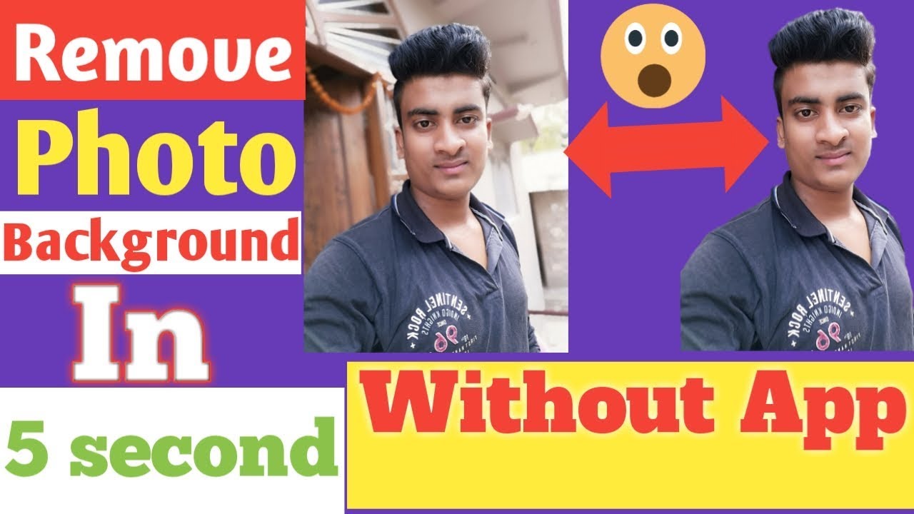 How to remove photo background without App in 5 seconds || Remove photo ...