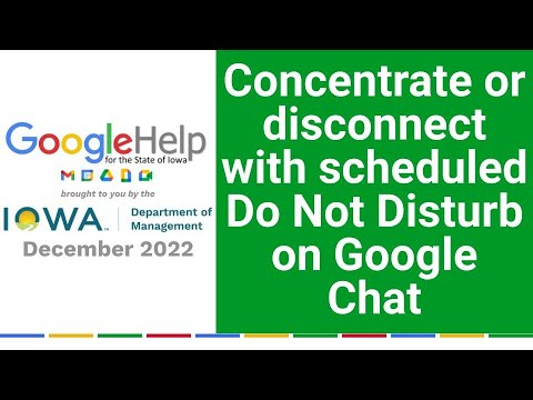 Concentrate or disconnect with scheduled Do Not Disturb on Google Chat ...
