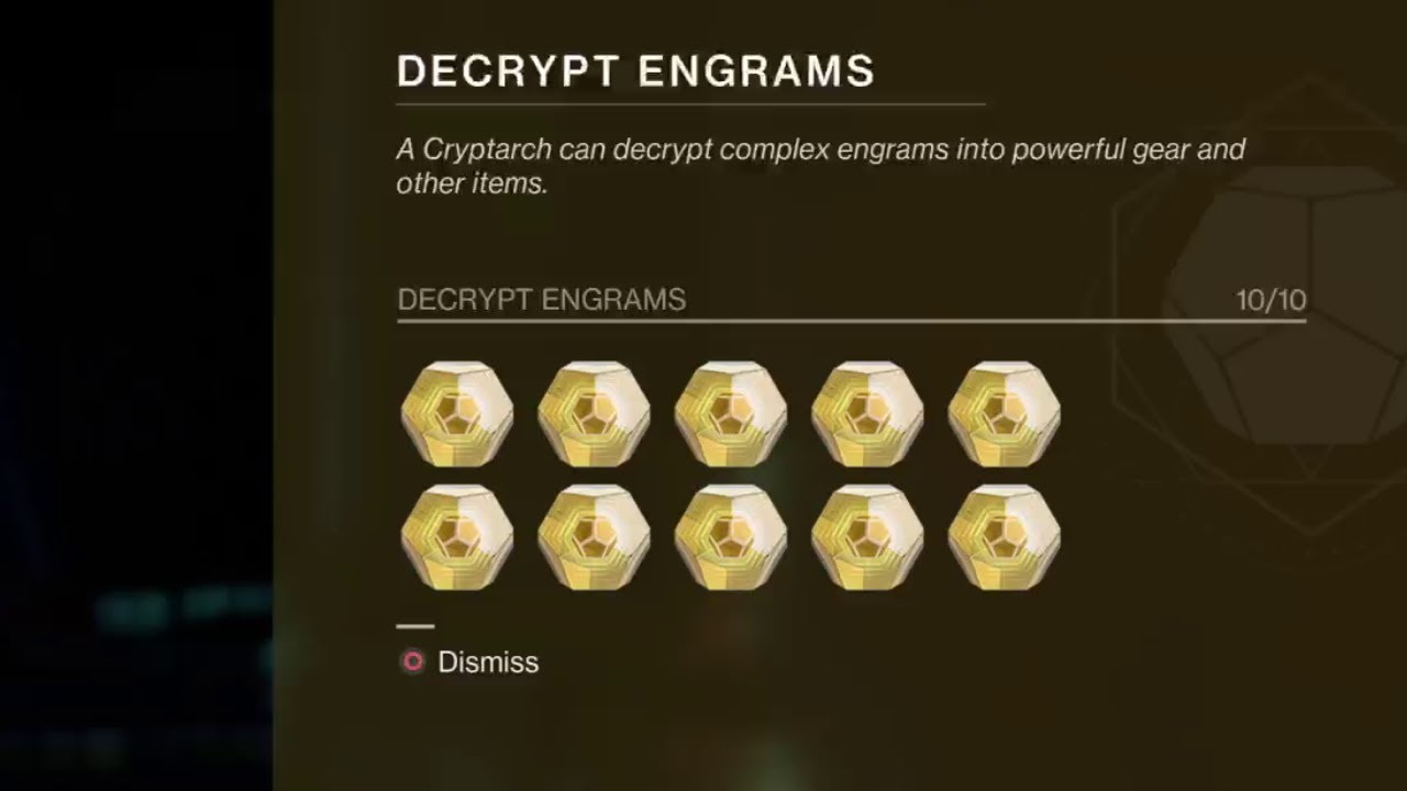 Destiny 2 Exotic Engrams - Opening 10 Exotic Engrams - Titan - Engram ...