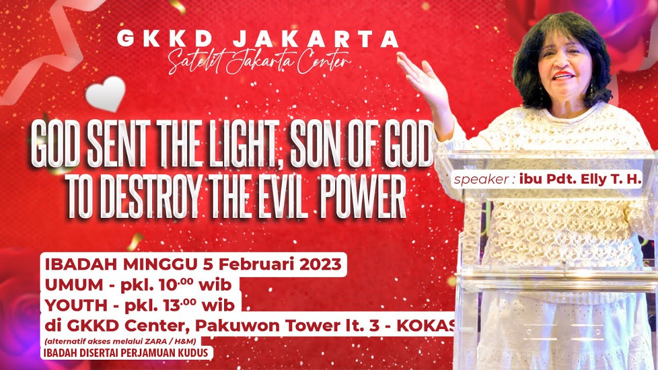 YOUTH GKKD Jakarta Satelit Jakarta Center - 5 Februari 2023, pkl. 13 ...