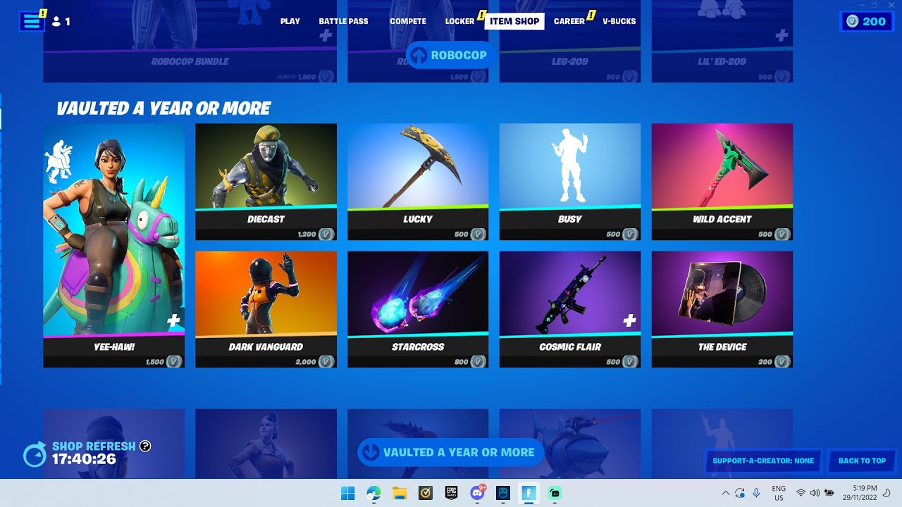 ONE OF THE RAREST ITEM SHOPS IN THE HISTORY OF FORTNITE! (Vaulted A ...