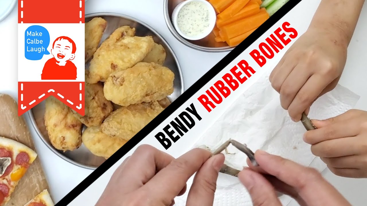 How to make Bendy Rubber chicken bones Buttermilk wings recipe included ...