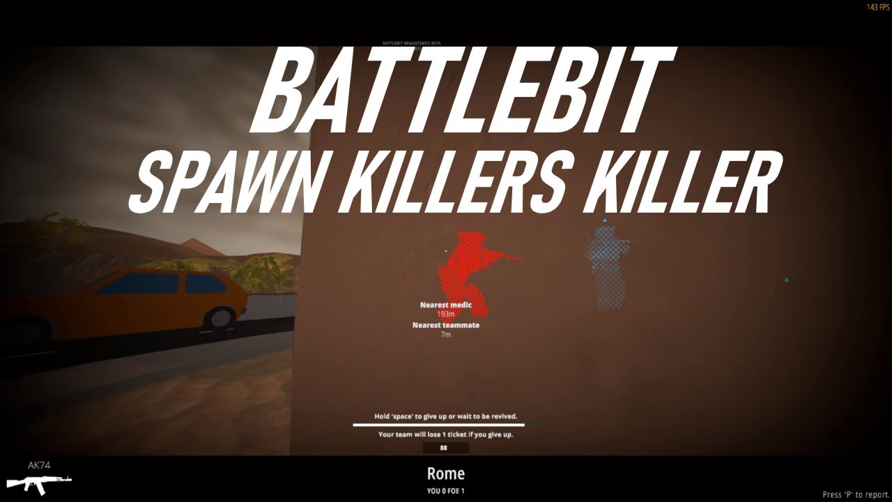 BattleBit - How to Kill 2 Spawn Killers with a Pistol - YouTube