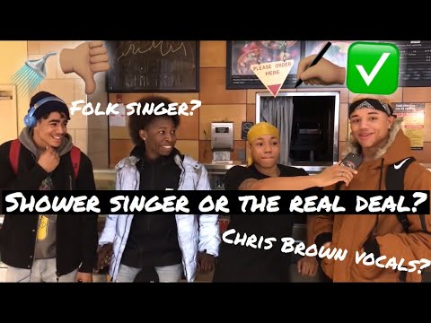 ARE YOU A SHOWER SINGER OR THE REAL DEAL *PUBLIC INTERVIEW* - YouTube