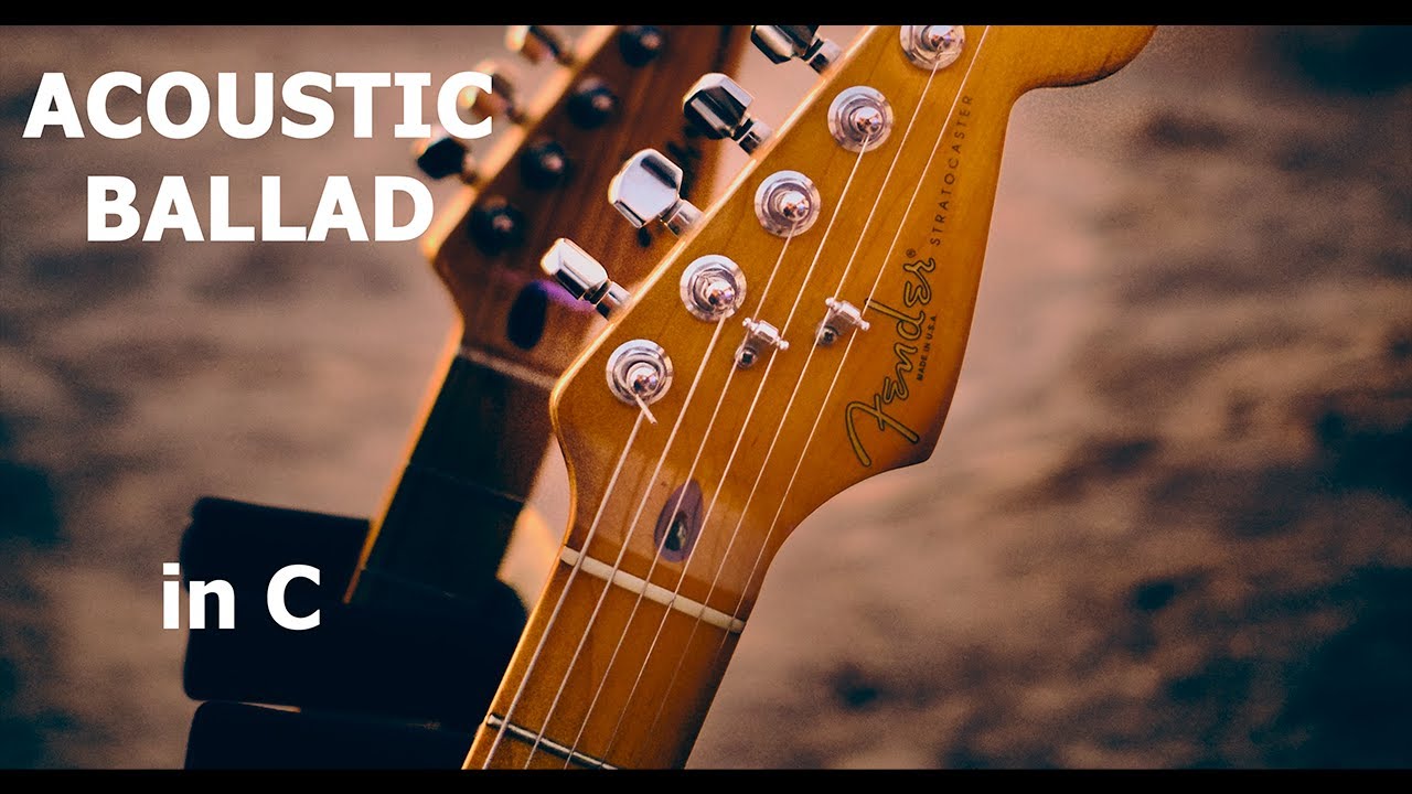 Backing Track Acoustic Ballad in C major - YouTube
