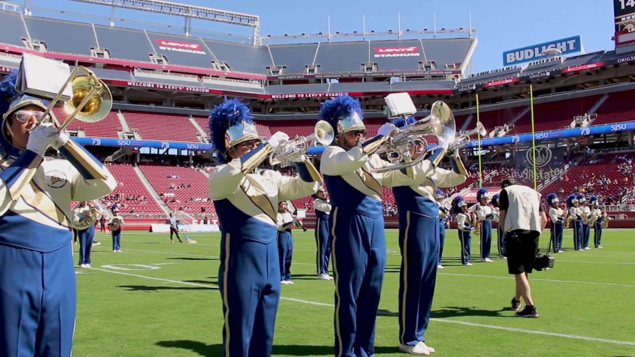 SJSU Marching Band Halftime | 10-13-18 | Front Sideline - YouTube