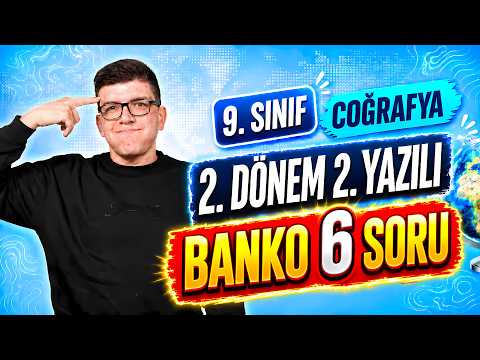 9. Sınıf Coğrafya 2. Dönem 2. Sınav | 2026 |  Banko 6 Soru! 💯| maarif model