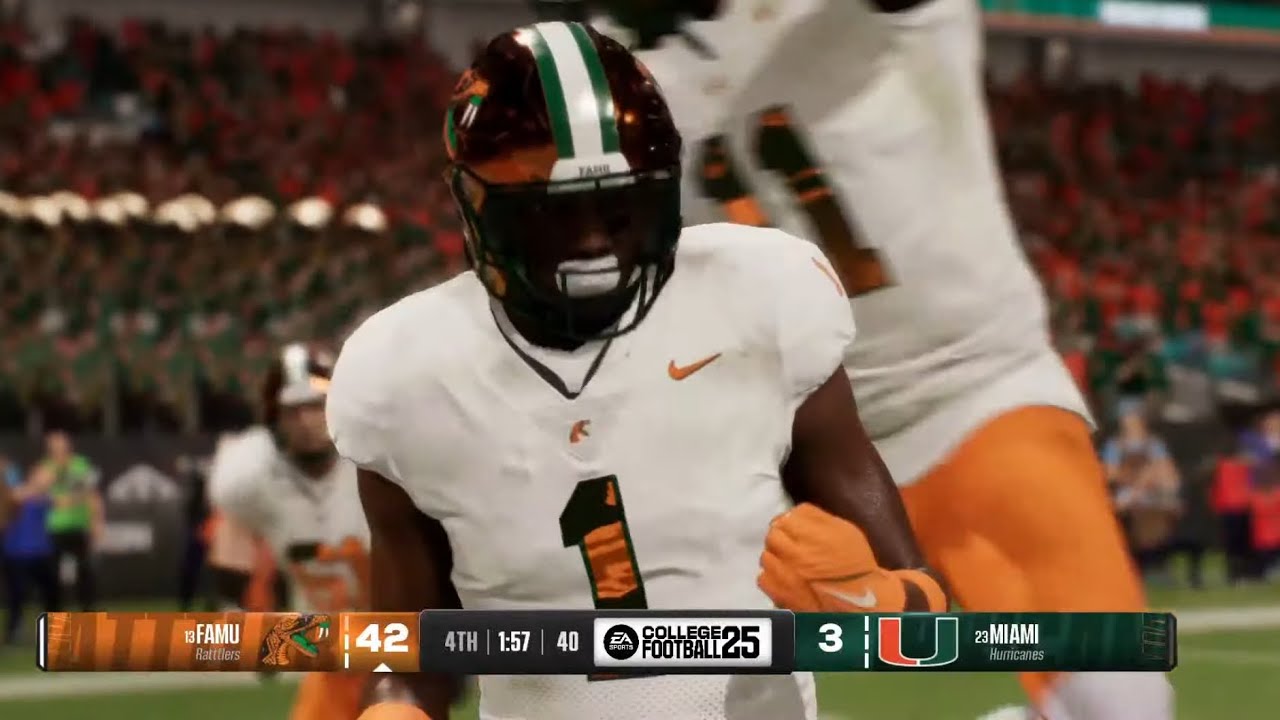 FAMU vs UM in NCAA 25 on Heisman - YouTube
