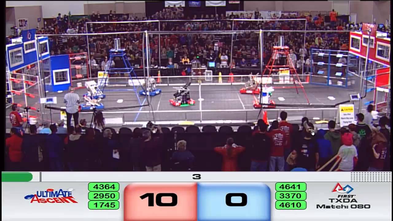 2013 Ultimate Ascent: Dallas Regional - Match Q-80 - Amazing bumper to ...