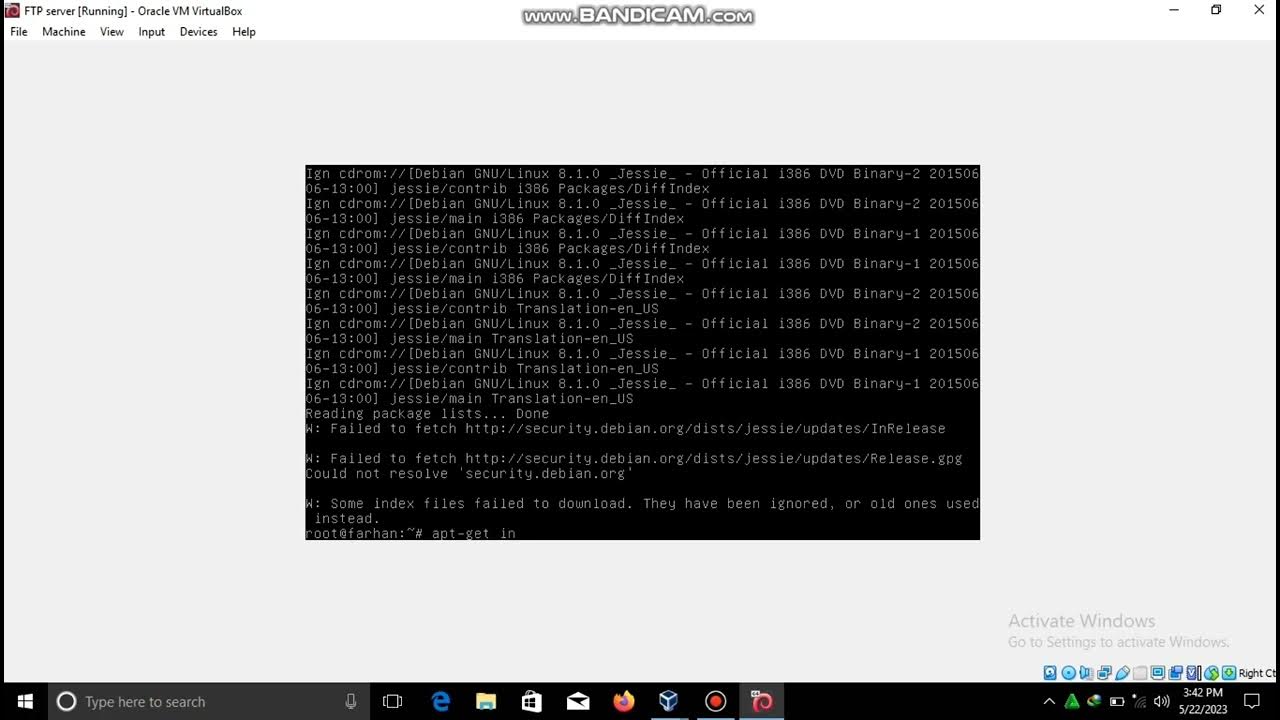 Tutorial Konfigurasi FTP Debian Server 8 Tugas Farhan Firjatullah - YouTube