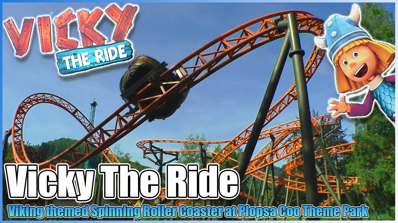 🦄Vicky the Ride🎢OnRide POV Viking Roller Coaster🎠Plopsa Coo Theme Park ...