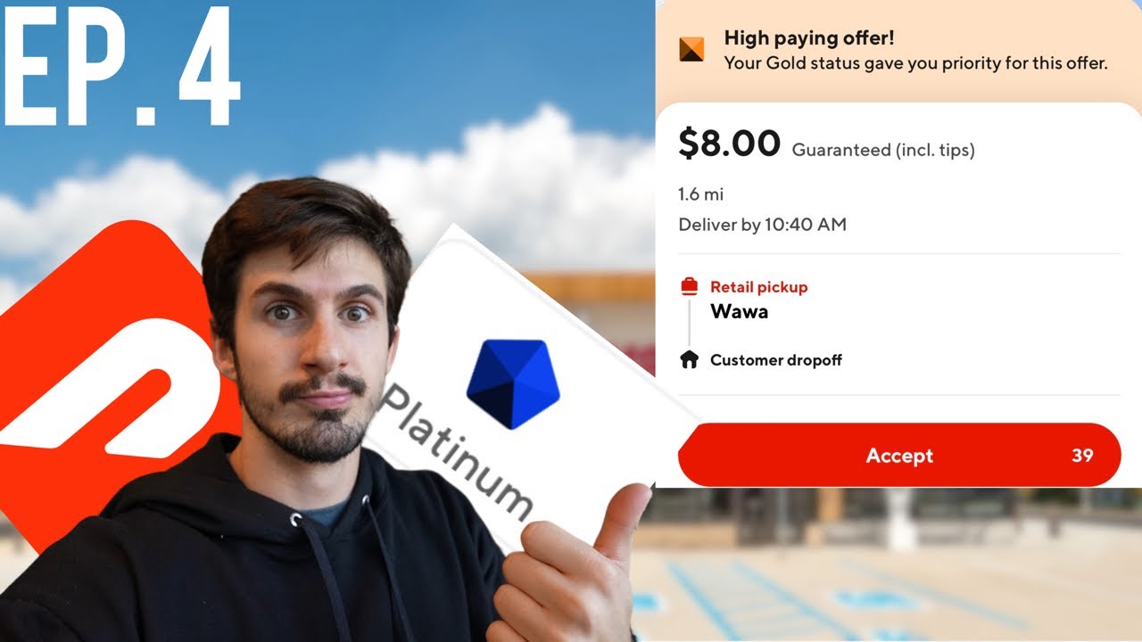 Doordashing Until I’m A Platinum Status Dasher | Episode 4 - YouTube