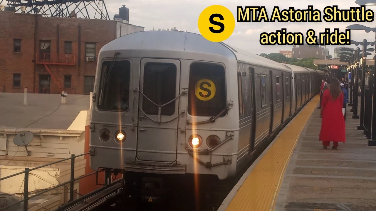 MTA Astoria Shuttle Action & Ride! - YouTube