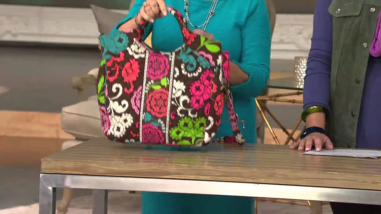Vera Bradley Signature Print Two Way Tote with Susan Graver - YouTube