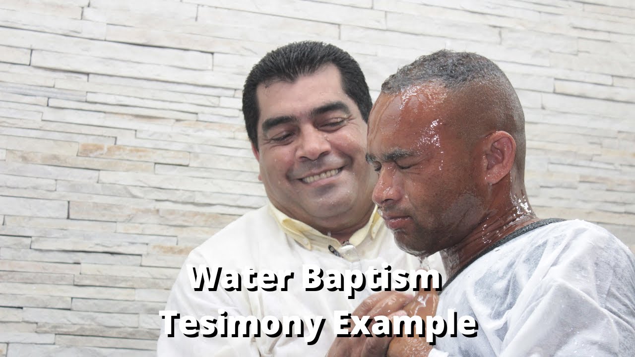 Water Baptism Testimony Example - YouTube