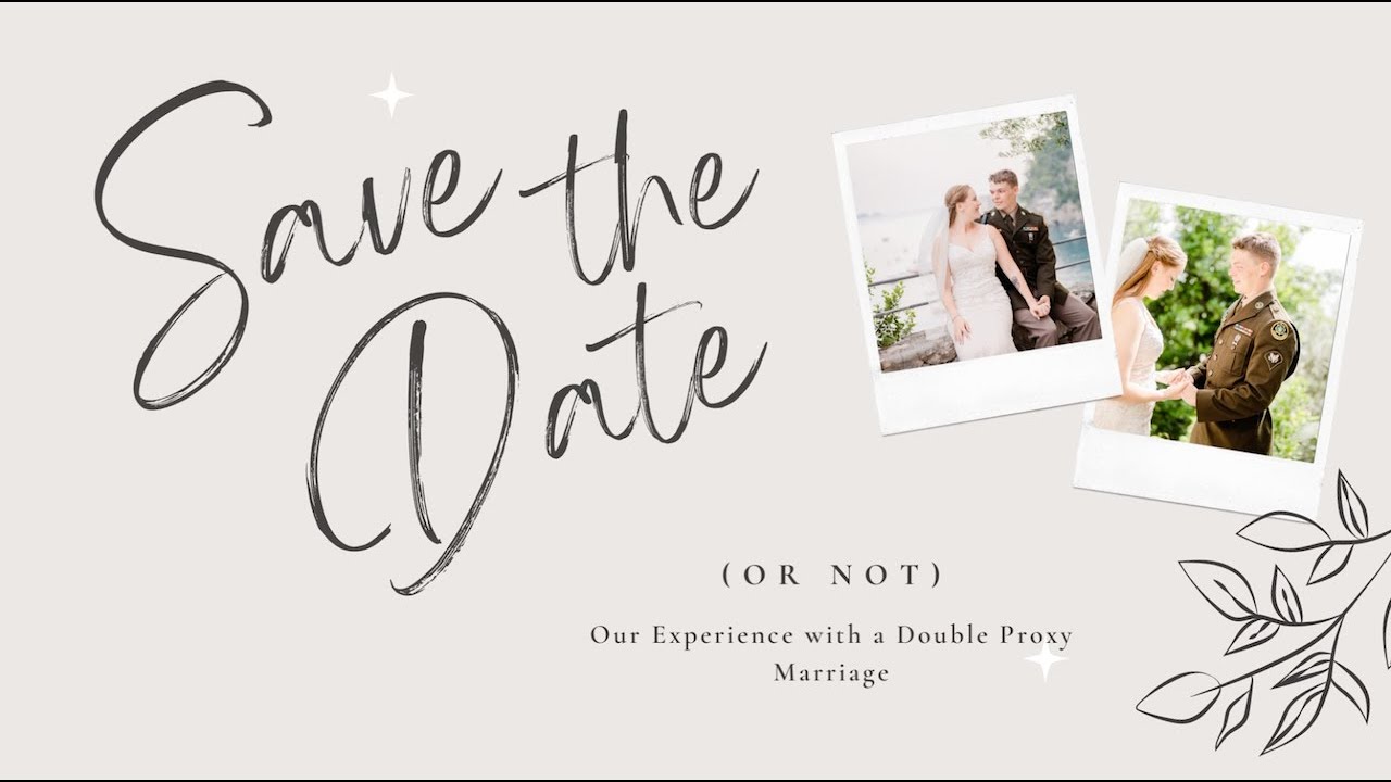 What is a double proxy wedding | Honestweddingadvice.com