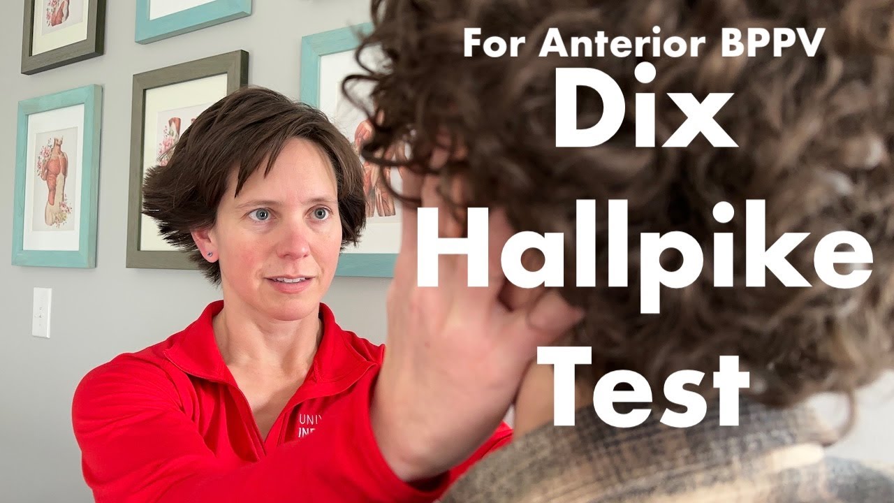 Dix Hallpike Diagnostic Test for Anterior BPPV - YouTube