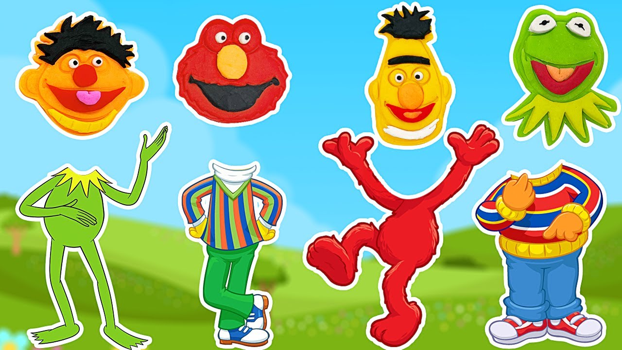 Molding From Clay With Elmo || Learn Colors For Toddlers || Kids BEST ...