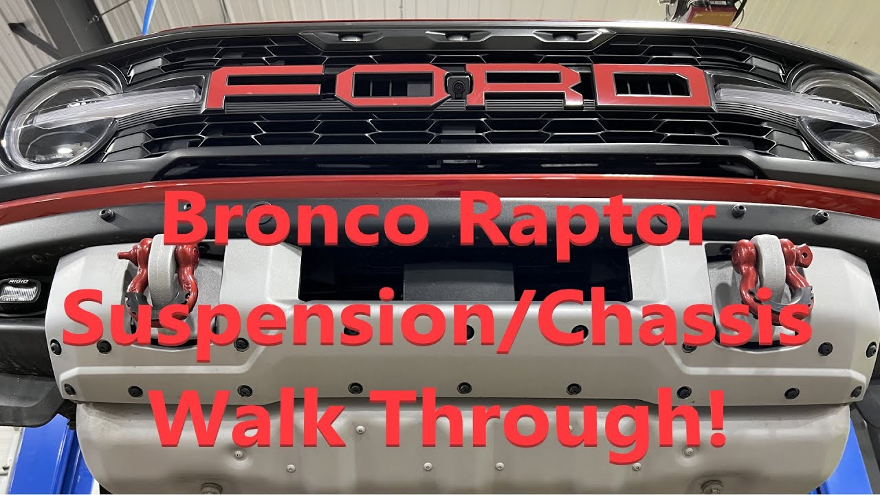 See the Bronco Raptor Chassis and Suspension differences! - YouTube