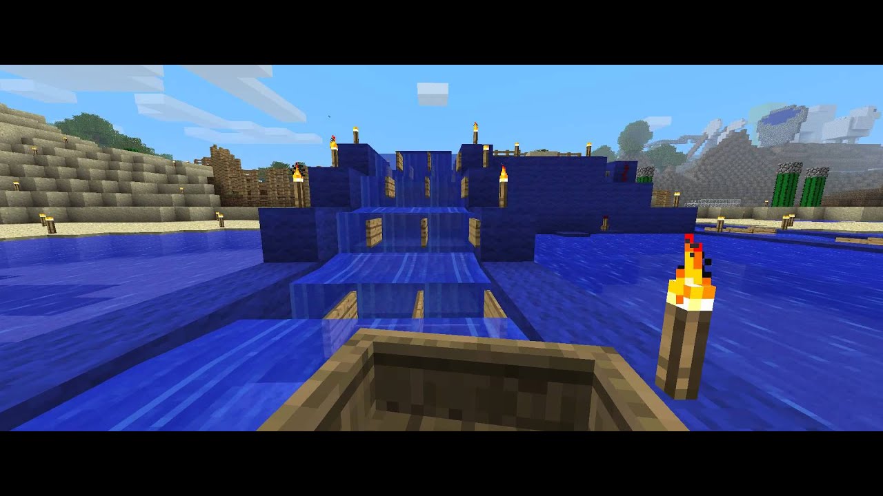 Minecraft 1.6 Log Flume Ride - YouTube