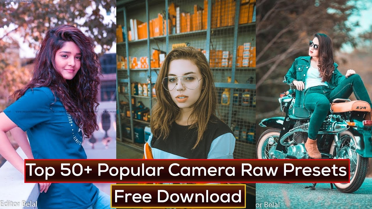 Top 50+ Popular Camera Raw Presets For Photo Editing In Photoshop - YouTube