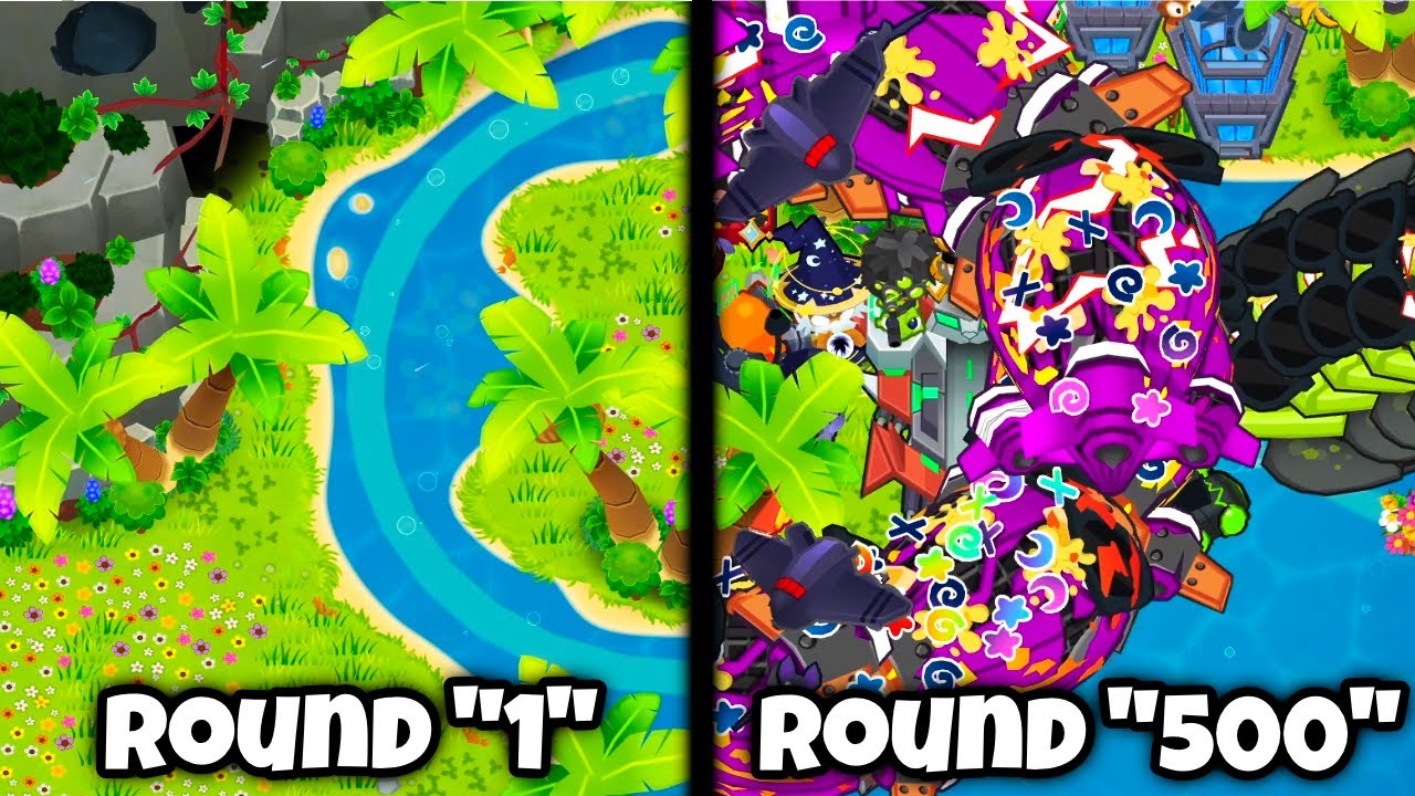 I Managed To Make It To Round 500 On This Crazy Custom Map in Bloons TD ...