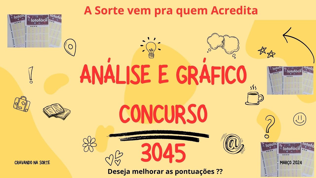 CONCURSO LOTOFÁCIL 3045. ANÁLISE E GRÁFICO - YouTube